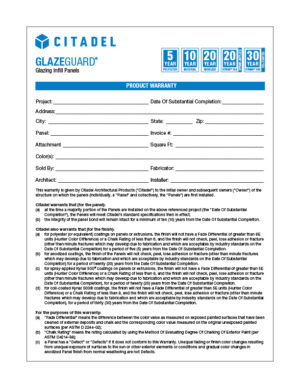 GlazeGuard® 1000 WR+ - Citadel Architectural Products