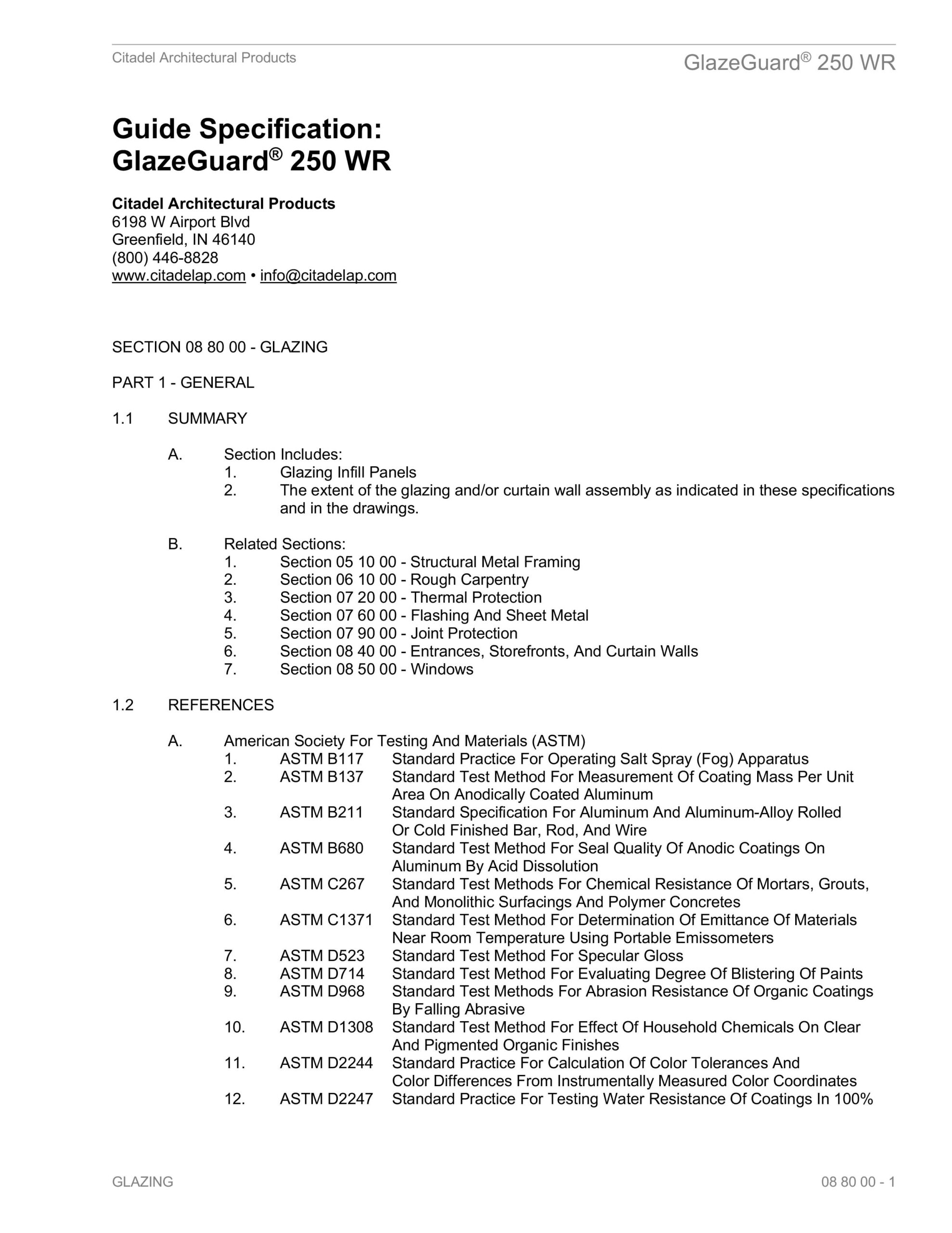 Resources - Citadel Architectural Products