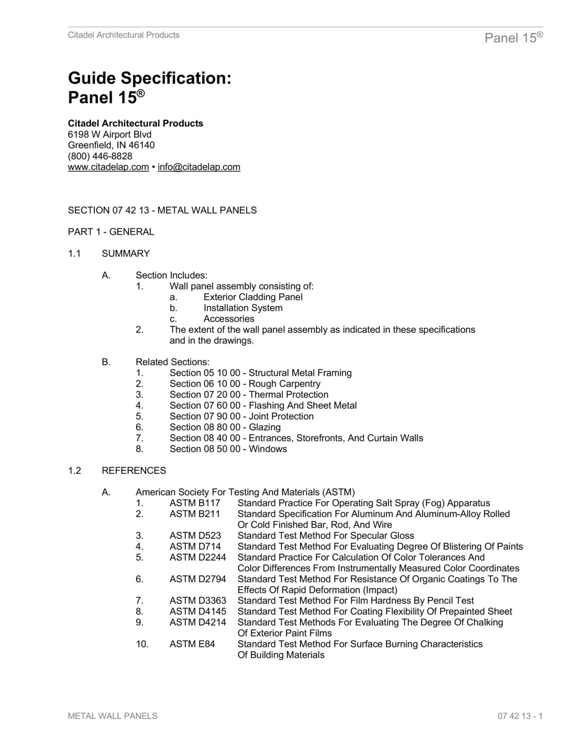 Resources - Citadel Architectural Products