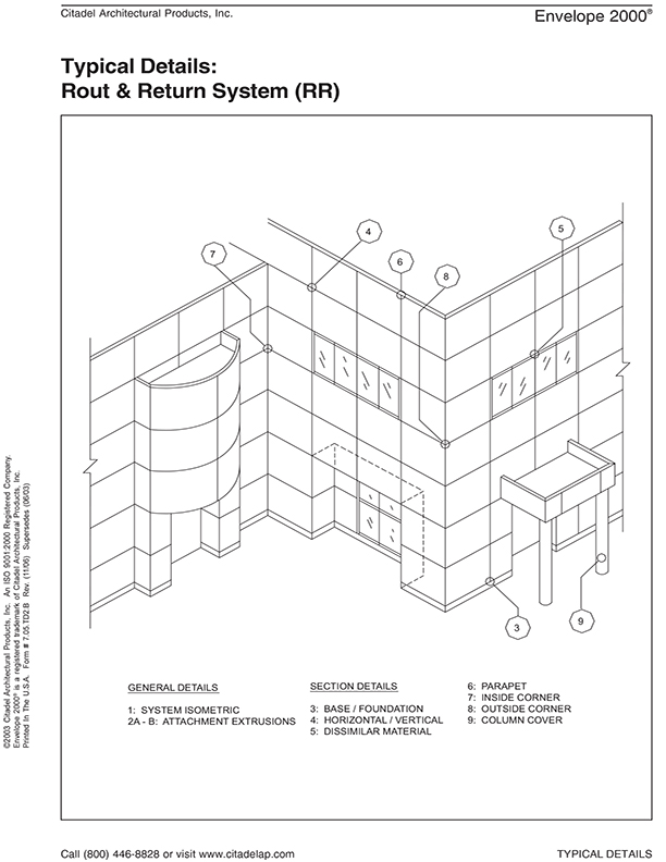 Envelope 2000® Rout & Return (RR) - Citadel Architectural Products
