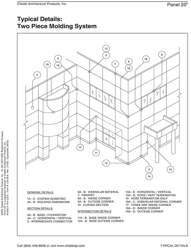 Panel 20® 2pc Moldings - Citadel Architectural Products